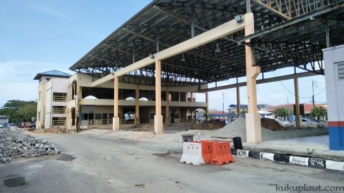 Kukup Bus Terminal Under Construction - Kukup